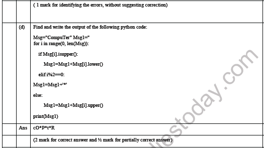 Cbse Class 12 Computer Science Sample Paper 1